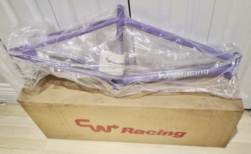 nos cw racing bmx frame fork lavender Mike Miranda For Sale
