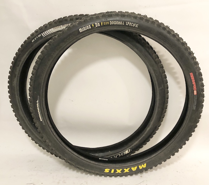 Maxxis DHF Tire Set 26" x 2.35" Non Folding For Sale