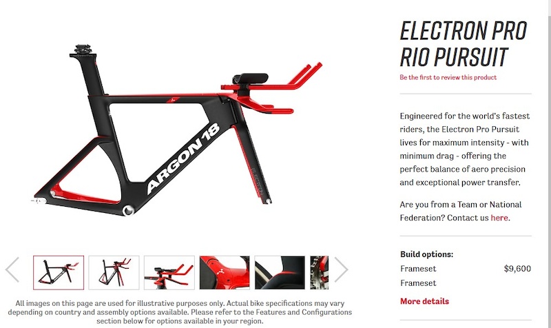 Argon18 Electron Pro RIO Pursuit Size Small For Sale