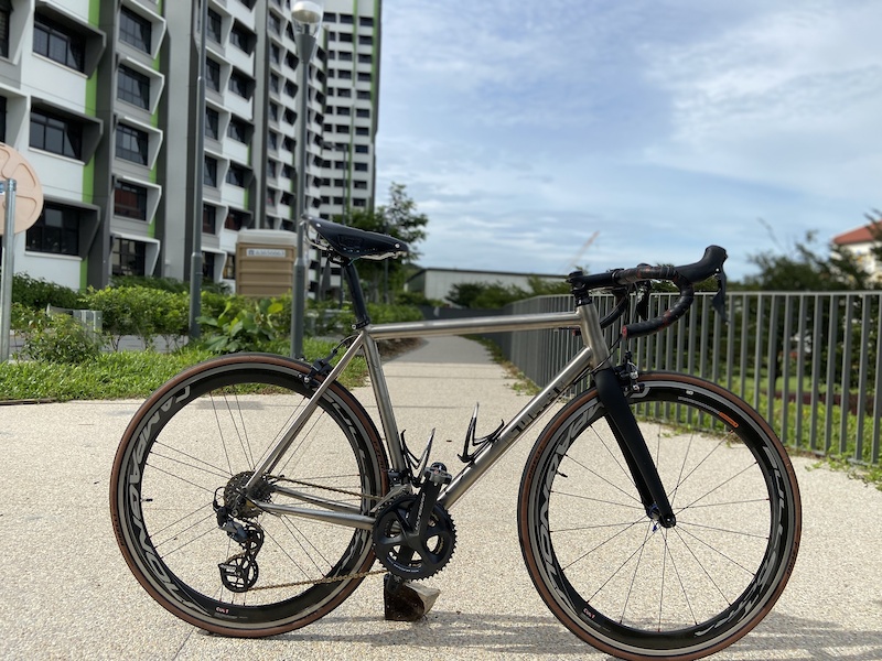 2019 J Guillem Major Titanium Road Bike size 54cm For Sale