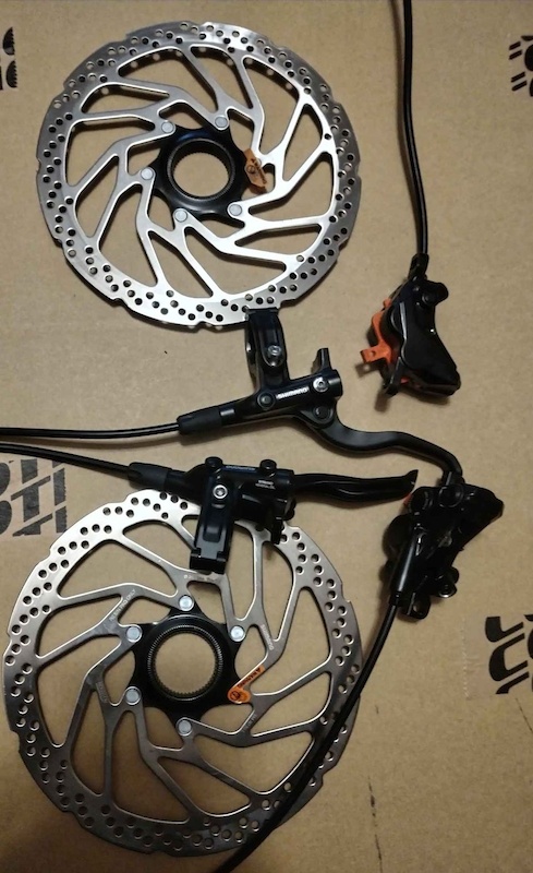2022 Shimano MT4120 4 Pot Brakeset & Rotors For Sale