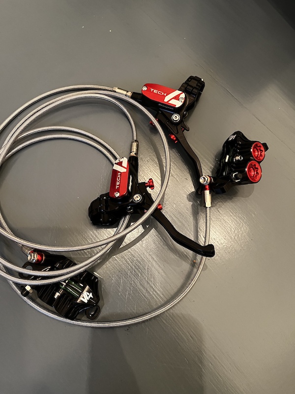 2023 Hope Tech 4 V4 Black/Red W/Rotors For Sale