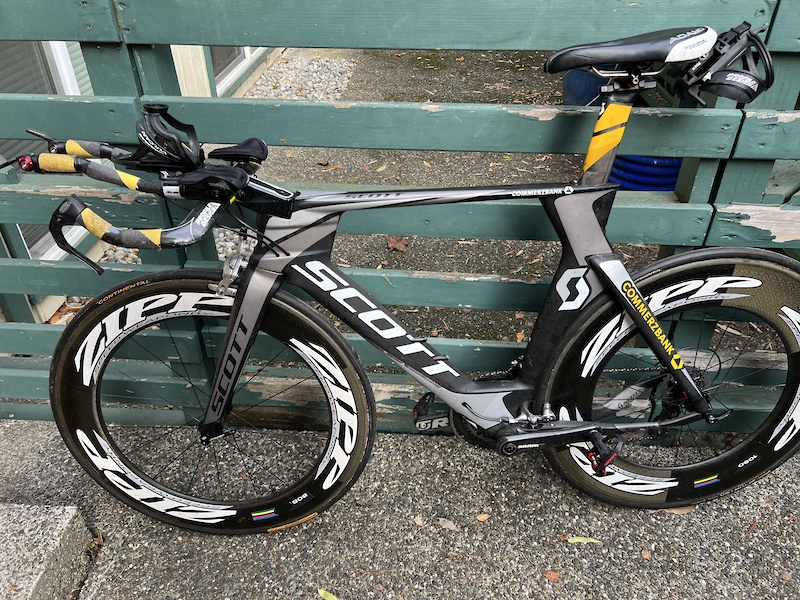 Scott Plasma 3 54cm, Zipp 1080/808, TT Triathlon For Sale