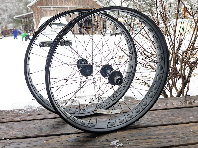 2018 80mm 26" Fat bike Wheelset 15x150 12x197 HG For Sale