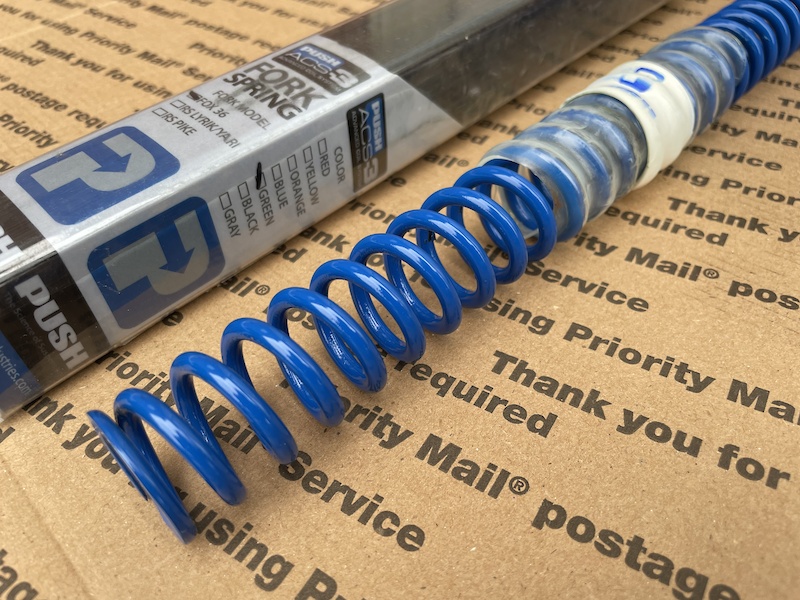 PUSH ACS3 Blue 45 lb/in Spring for Fox 36 For Sale