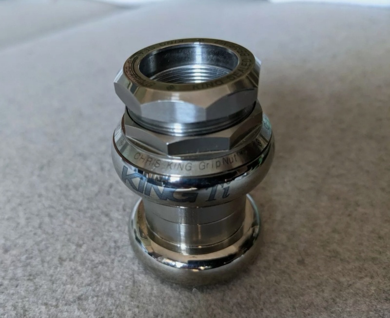 CHRIS KING 1" GRIPNUT THREADED TITANIUM HEADSET For Sale