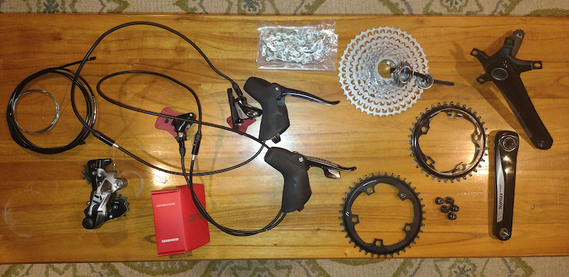 2022 SRAM Rival 1 hydro groupset w/ Ekar 1x13 conversion For Sale