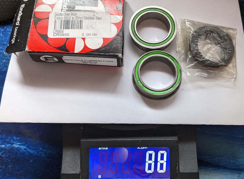 2019 Enduro bearings BB30 crank to BB86/92 Frame SS BB Kit For Sale