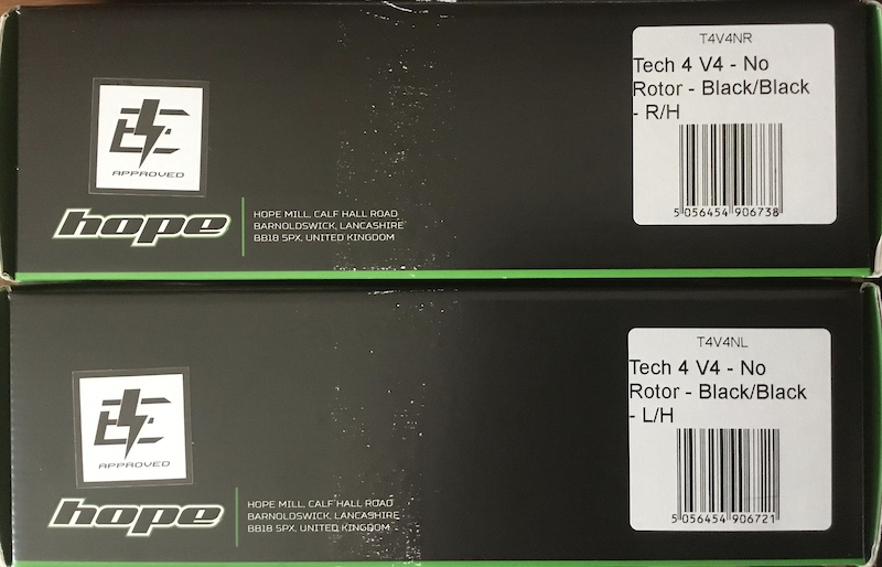 2022 Hope Tech4 V4 Brakes, L/R For Sale