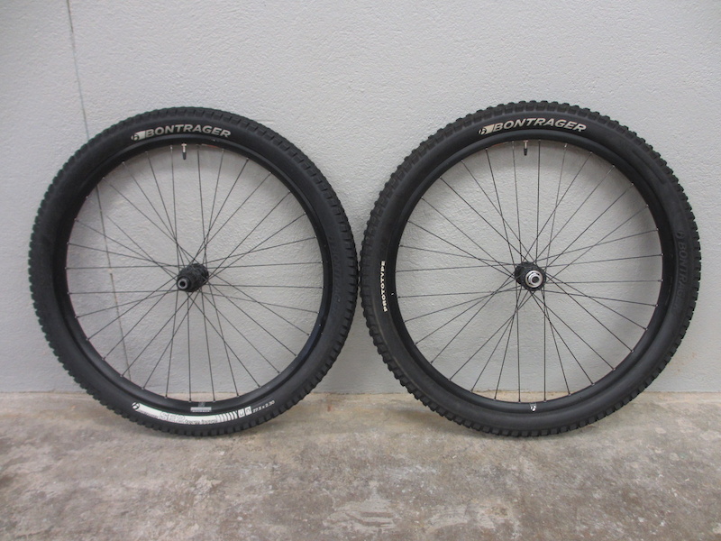Bontrager OSB Wheels, XT Hubs with tires and Maxles For Sale