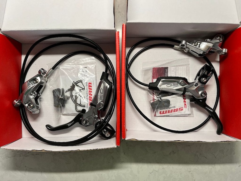2022 Sram G2 Ultimate in silver, new rear hose included For Sale