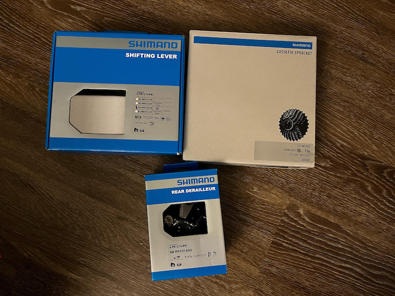 Shimano M5100 shifter + derailleur + cassette (11-51T) For Sale