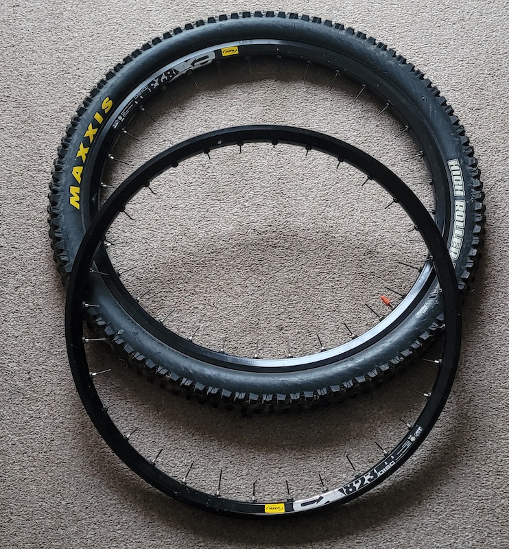 Mavic EX 823 rims with maxxis tyres 26 inch For Sale