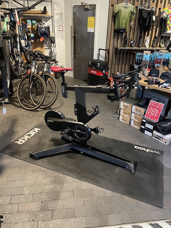 2021 Wahoo Kickr Bike (v1) + Trainer Mat For Sale
