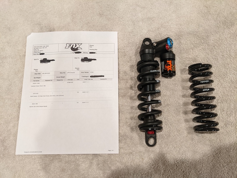 2022 Fox DHX2 Factory 230x65 For Sale