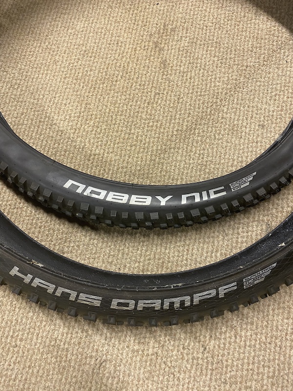 2022 Schwalbe 29er set Hans Dampf fr and Nobbly Nic rear For Sale