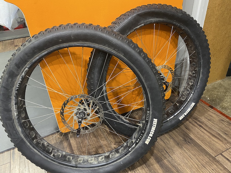 Sun Ringle Mulefüt 80 wheelset, rotors, cassette For Sale