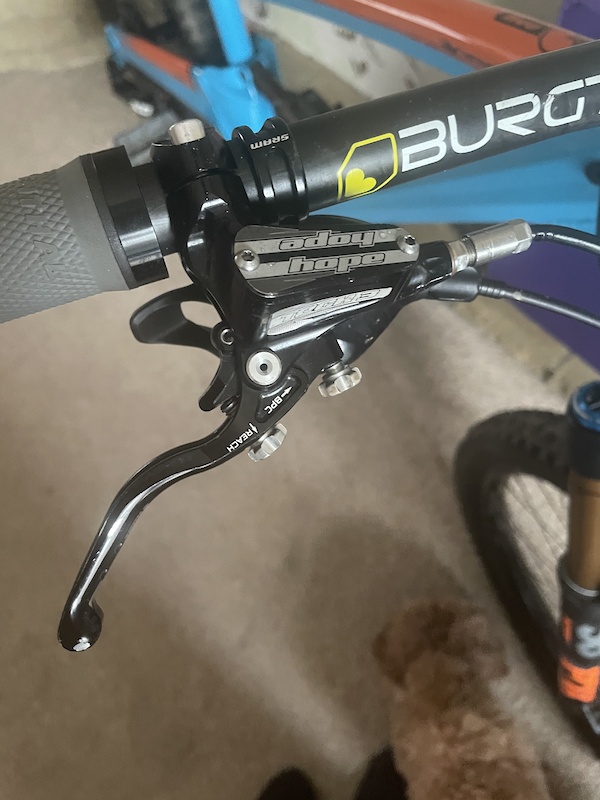 2022 Hope tech 3 e4 brake set+mounts and hope rotors For Sale