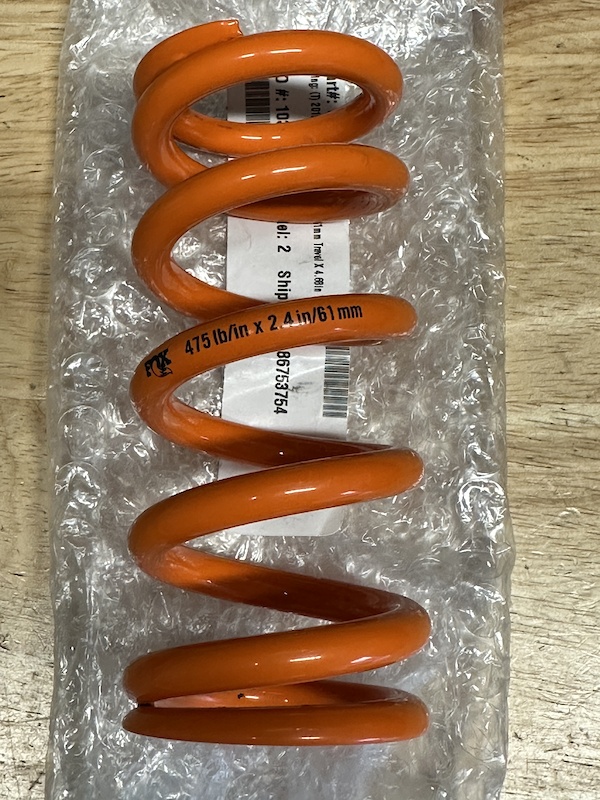 Fox SLS coil spring 475# x 2.4"/61mm For Sale