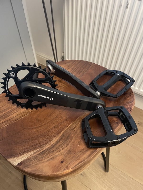 2020 SRAM X1 Boost Carbon Eagle Crankset DMR V12 pedals For Sale
