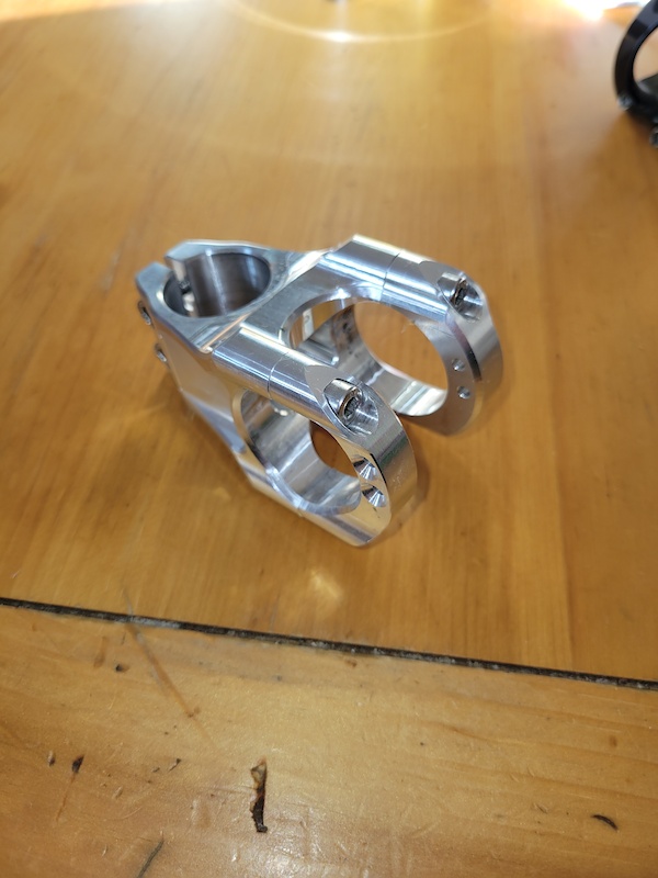 2022 Custom CNC Mtb Stem. 35x42mm silver. For Sale