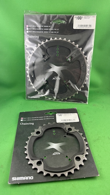 NEW! SHIMANO XTR FC-M970 Chainrings 44t 32t For Sale