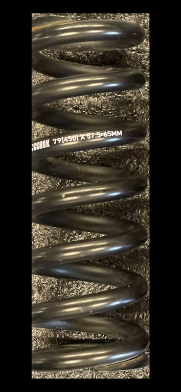 2022 RockShox spring 450lbs 57.5-65mm For Sale