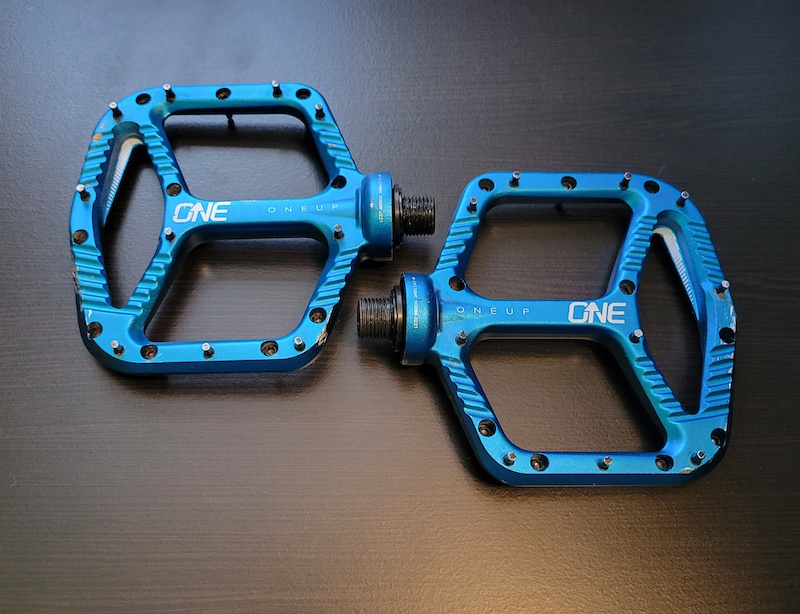 OneUp Aluminum Pedals Blue For Sale