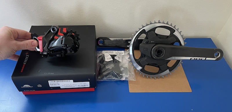 2022 SRAM Red 1 AXS Power Meter 1x DUB Crankset, 170mm For Sale