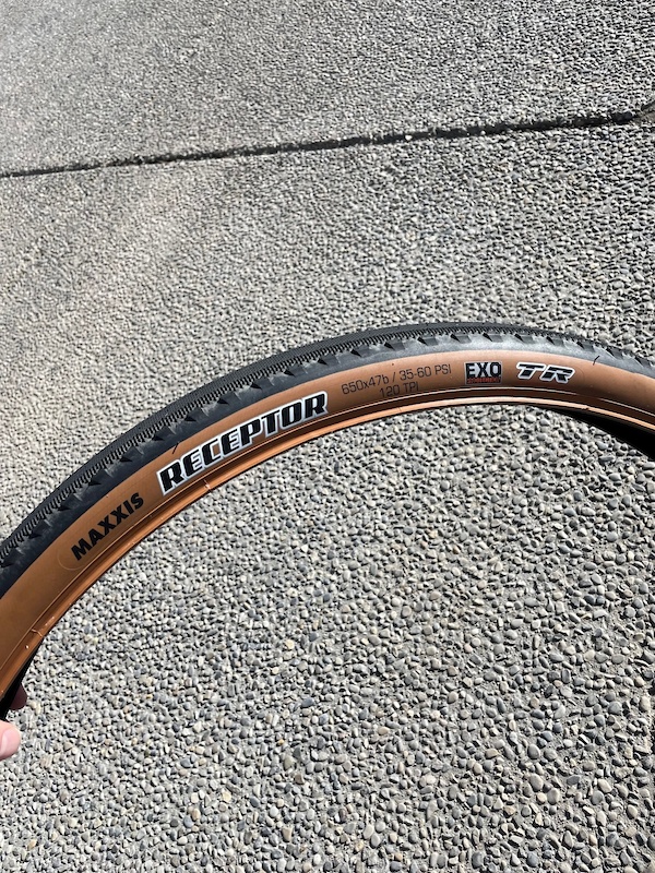 2022 Maxxis Receptor tanwall gravel tires 650x47b For Sale