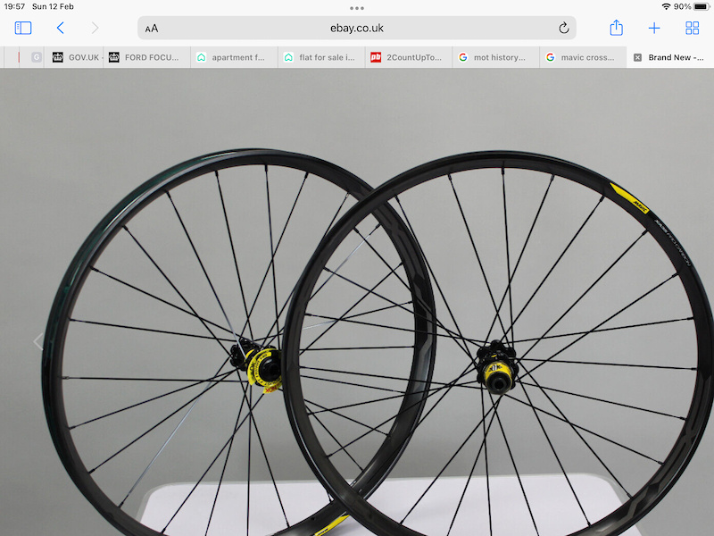 2020 Mavic SLR Crossmax Carbon Wheelset For Sale