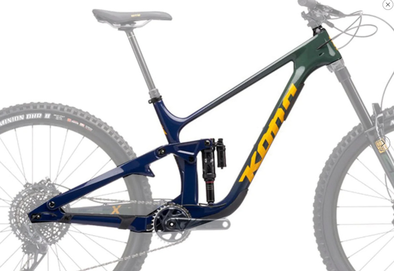 2021 Kona Process X DL Frame w/Shock LG Forest Grey/Indigo For Sale