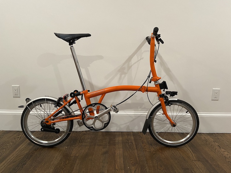 2022 Brompton C Line Urban with Battery Lighting For Sale