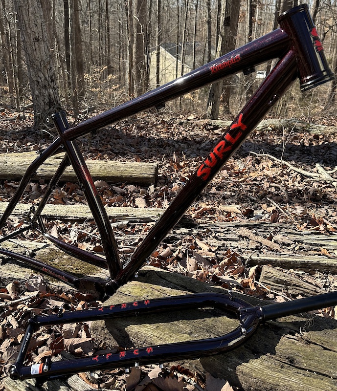 2021 Surly Krampus frame and fork -- Demonic Sparkle Party For Sale