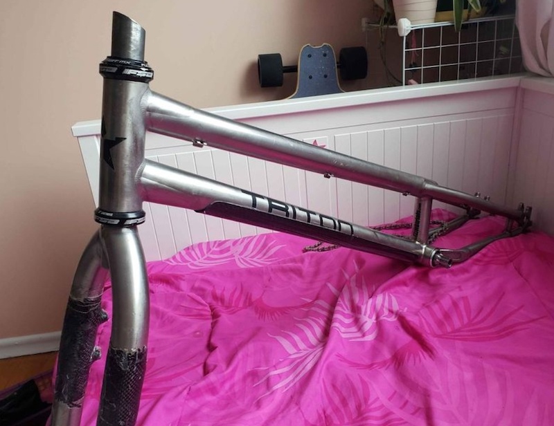2016 Triton Titanium Trials frame & Titanium fork For Sale