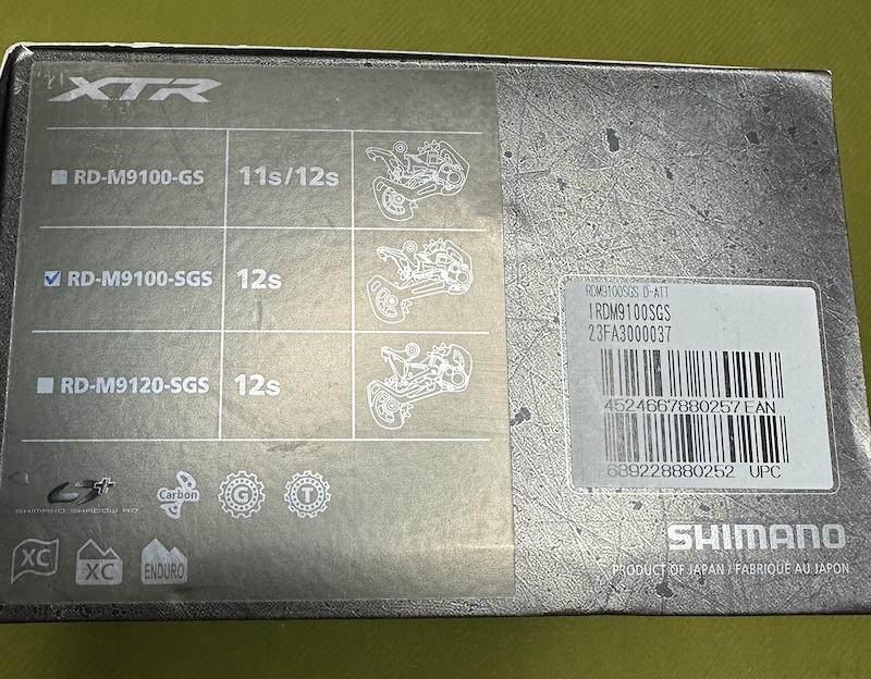 2022 Shimano XTR M9100 12-speed derailleur For Sale