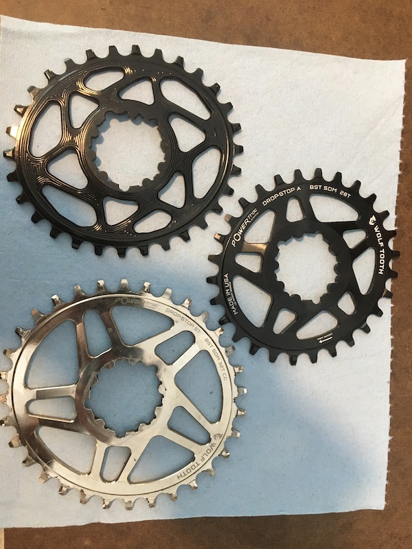 2022 Wolftooth/Absolute Black SRAM Oval chainrings For Sale