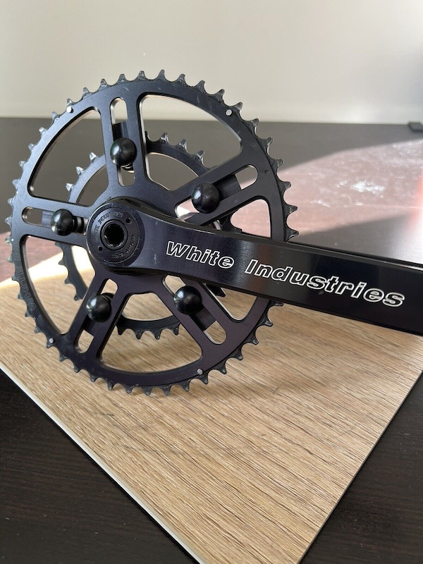 White Industries R30 Crankset + 46/30 Chainring + BB For Sale