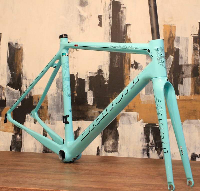 2017 Bianchi Specialissima CV 53cm frame set For Sale