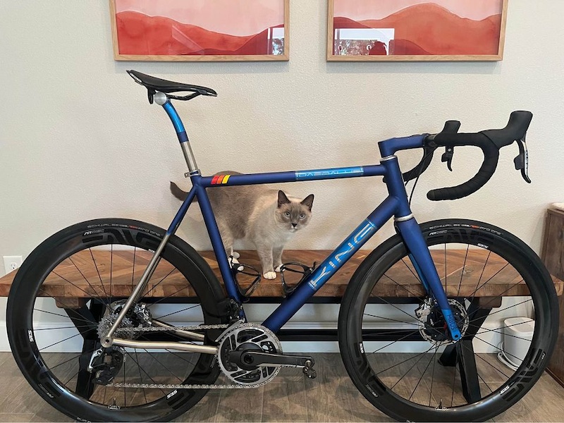 2020 King Cycles Daedalus Custom Ti Road Bike Red, Enve For Sale