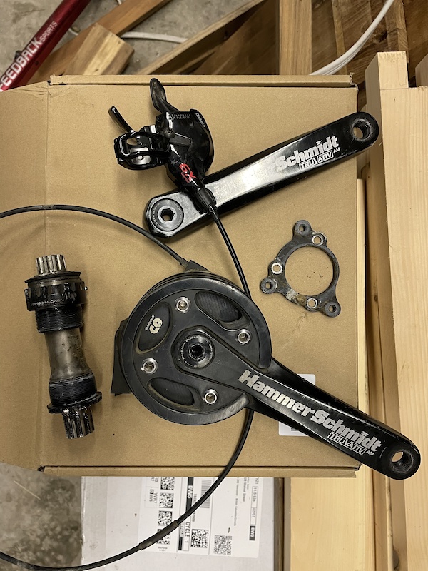 Truvativ Hammerschmidt crankset, complete set For Sale