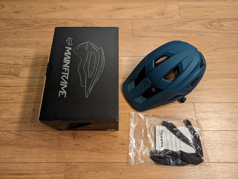 2022 Fox Mainframe MTB mountain bike helmet Blue Large For Sale