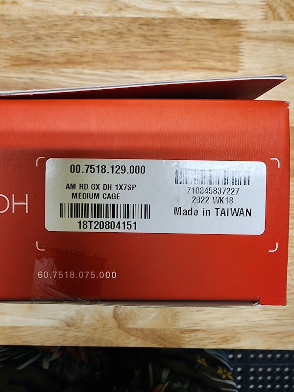 2022 Sram DH 7sp GX / XO1 For Sale