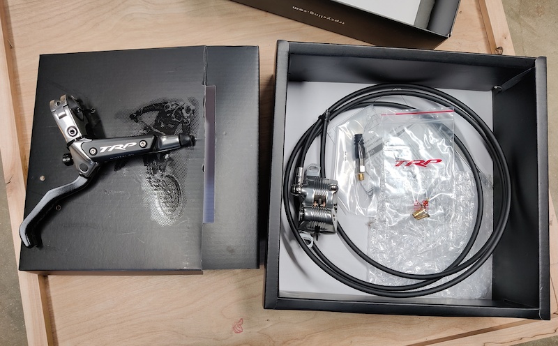 2022 TRP G-Spec DH 4 piston rear brake silver/grey For Sale