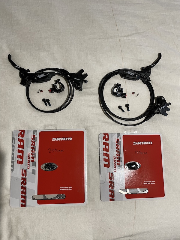 2022 New SRAM G2 RS Complete Brake Set With Rotors For Sale
