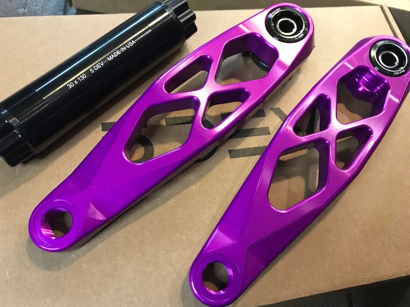 2023 5DEV Trail / Enduro Cranks Purple 165 For Sale