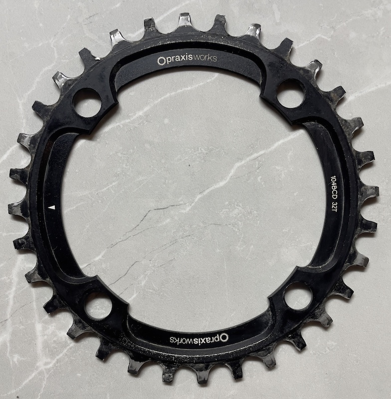 Praxis 32t 4 Bolt Chainring w Bolts For Sale