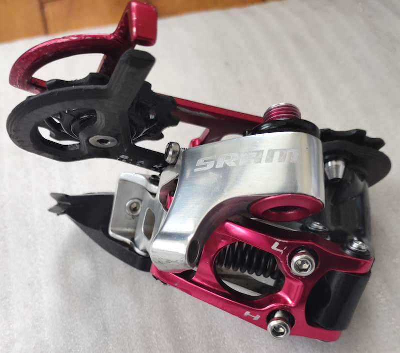 SRAM X0 Rear Derailleur 9 Speed Carbon Long Cage Red For Sale