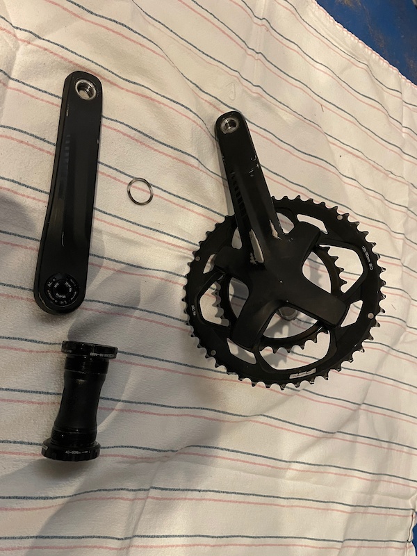 2021 FSA Omega AGX Crank + FSA Bottom Bracket For Sale