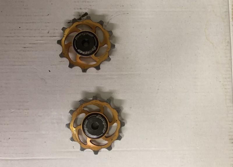 Hope 12t orange jockey wheels For Sale